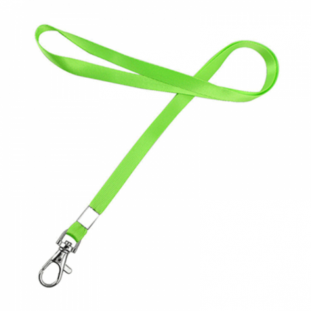 Snur ecuson, prindere cu clema metalica, culoare verde - SN-001-Verde