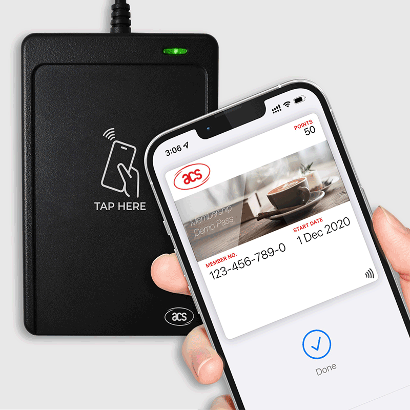 Cititor de carduri si smartphones NFC/RFID contactless ACS WalletMate